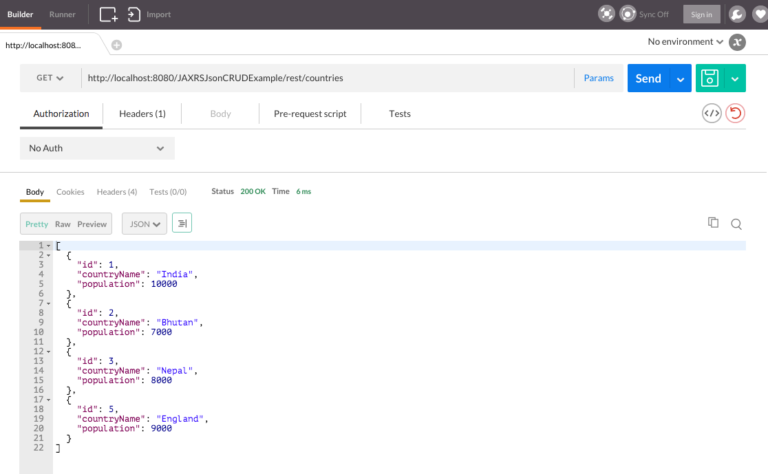 RESTful web services JAXRS CRUD example using jersey - Java2Blog