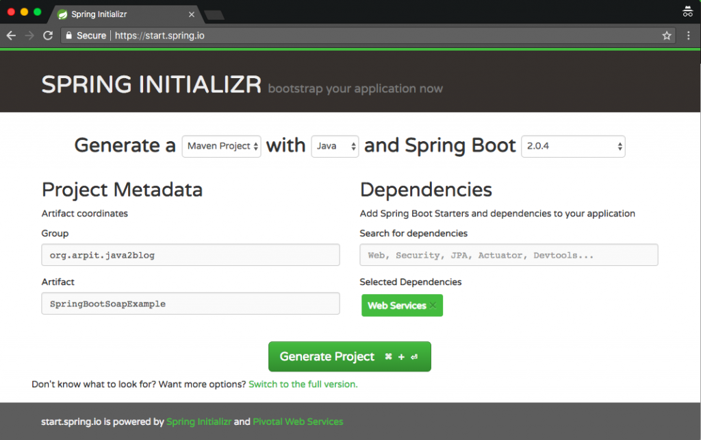 Spring Boot SOAP Web service Example - Java2Blog