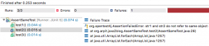 JUnit assertSame example - Java2Blog