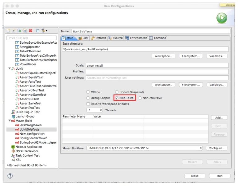 Skip tests in maven - Java2Blog